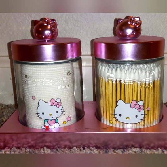 Creme Shop/Hello Kitty | Skincare | Creme Shop X Hello Kitty Vanity Jars With Holder Limited ...
